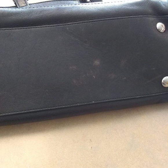 Coach | Bags | Coach Hampton 7465 Black Leather Satchel | Poshmark